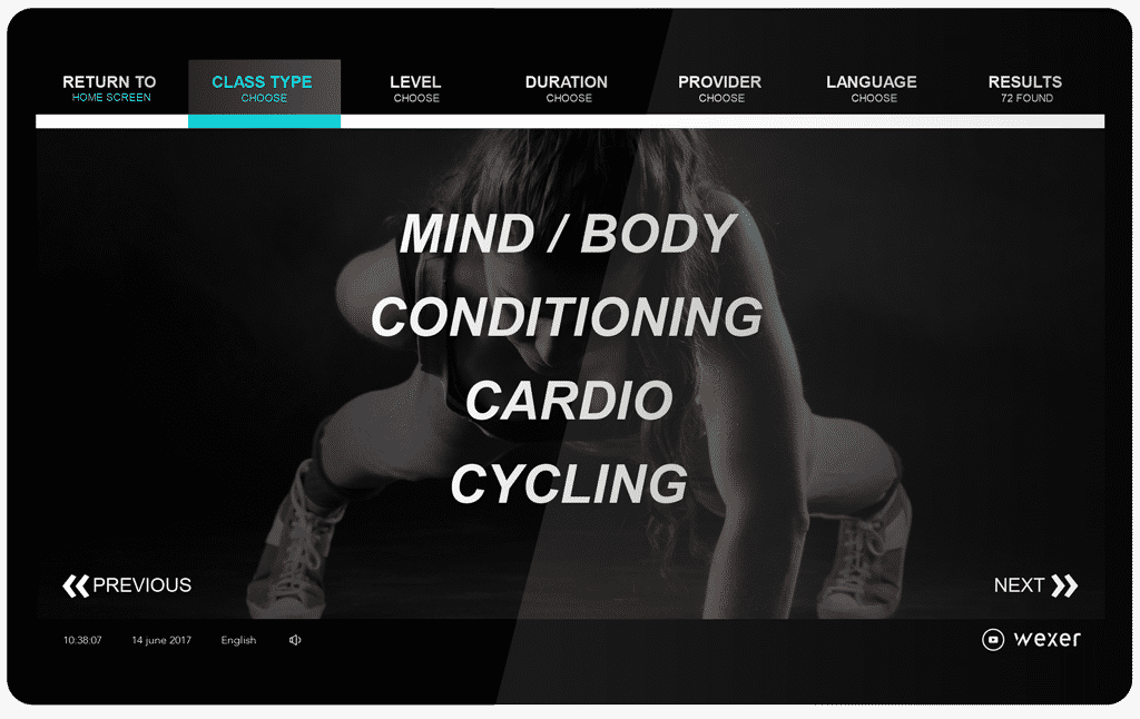 Virtual Fitness Solutions Technology for your Gym - Wexer