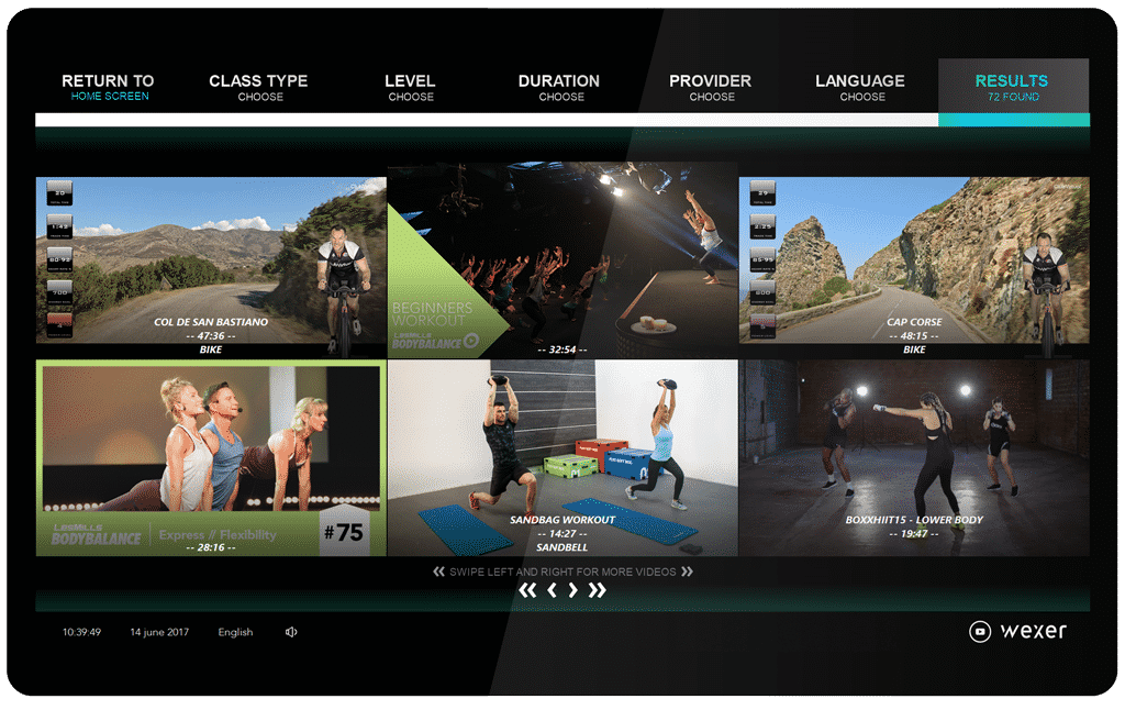 Virtual Fitness Solutions Technology for your Gym - Wexer